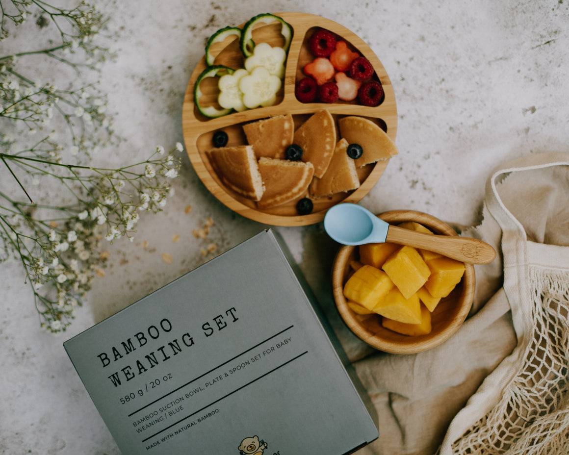 Bubba Bear - Sustainable Baby Weaning Plate & Bowl Sets with Bibs